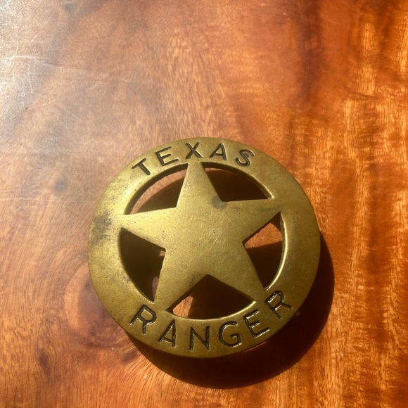 Accessories | Vintage Texas Ranger Star Brass Belt Buckle | Poshmark